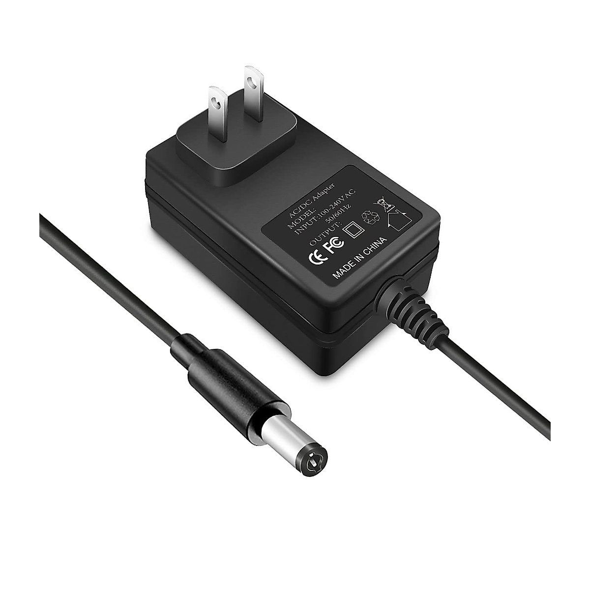 9V 2A Power Supply AC 100-240V to DC 9Volt 500mA 1500mA 2Amp 18Watt, 5.5x2.5mm Plug Wall Adapter for Arduino Elliptical Machine LEDs Router Speaker Camera CCTV etc.(Regulated Switching Power Charger)