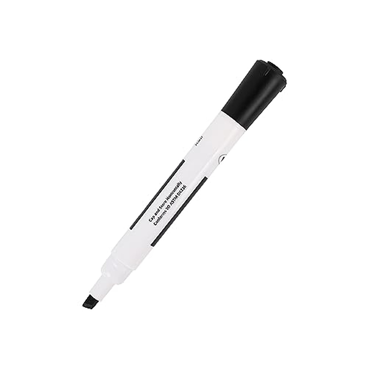 Amazon Basics 12-Pack Low-Odor Chisel Tip Dry Erase Whiteboard Markers, Black