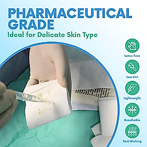 HEALQU Gauze Pads, 2"x2" Pack of 200, 8 Ply - Non-Sterile Woven Surgical Sponges for Wound Dressing, Debridement, Cleaning, Prepping - Medical Gauze Sponges,