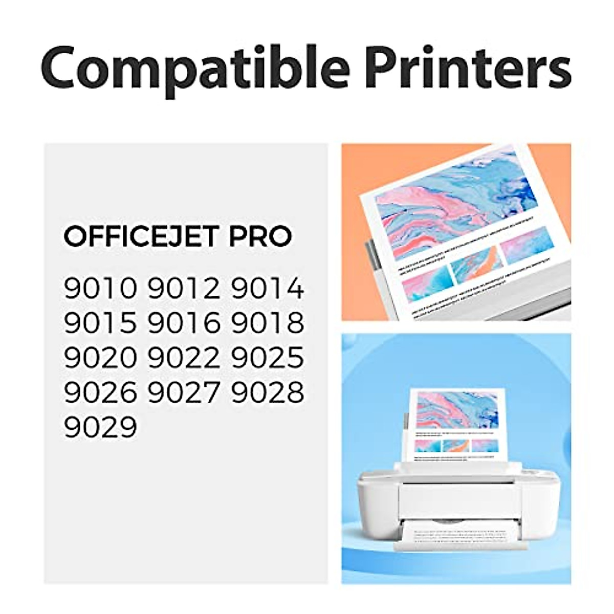 OA100 962XL Ink Cartridges Combo Pack Remanufactured Ink Cartridge Replacement for HP 962XL 962 XL for OfficeJet Pro 9015, 9010, 9018, 9025, 9020, 9012 (Black, Cyan, Magenta, Yellow, 4-Pack)