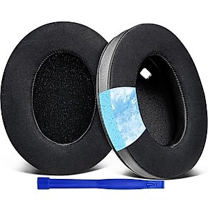 SOULWIT Cooling-Gel Earpads Replacement for Sony WH-1000XM4 (WH1000XM4) Headphones, Ear Pads Cushions with High-Density Noise Isolation Foam, Added Thickness, Without Affecting Sensor - Black