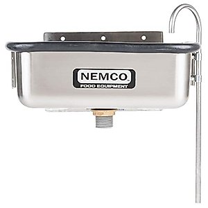 Nemco Spadewell 13" Ice Cream Dipper Station, Divider Sold Separately, Silver