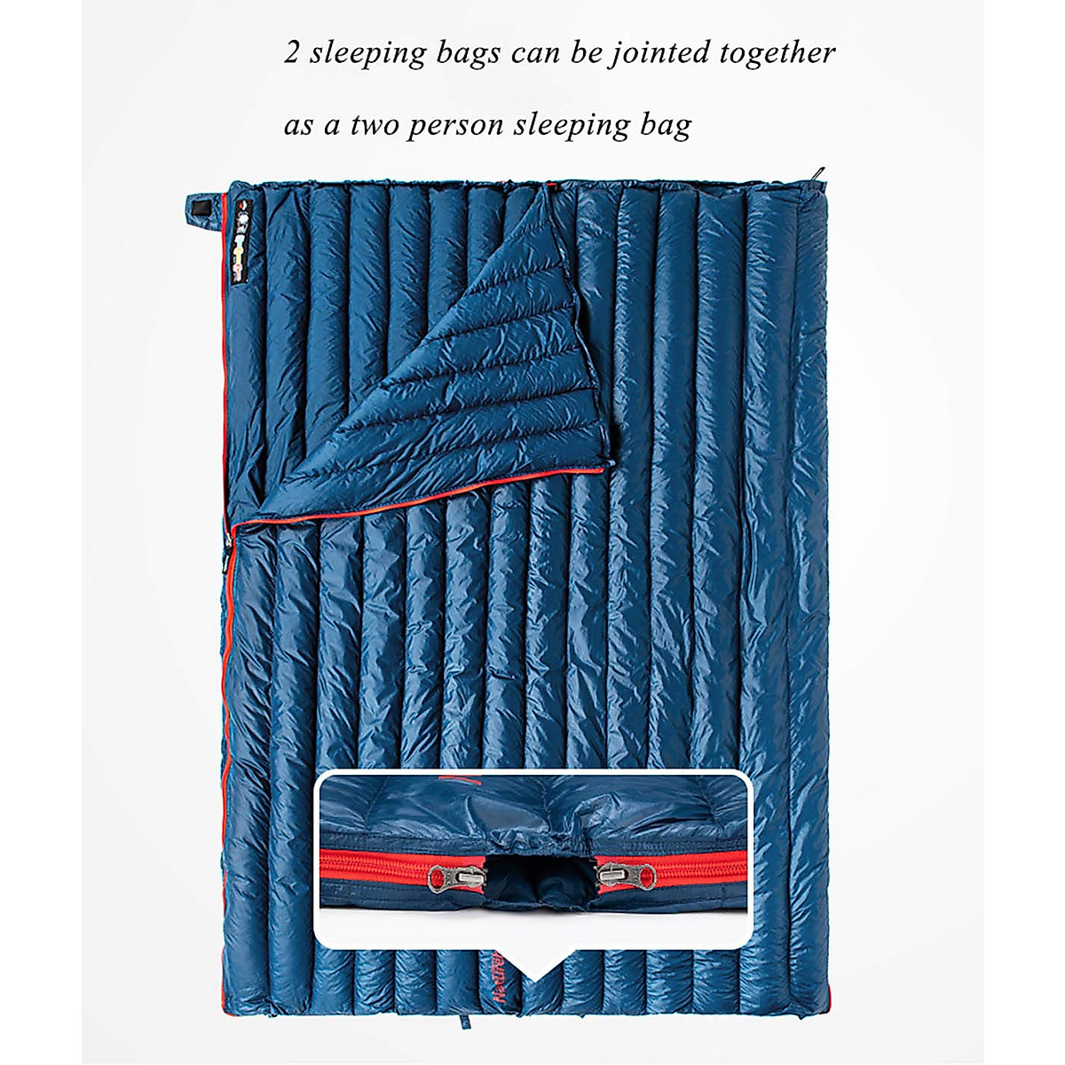 Naturehike Ultralight Goose Down Camping Sleeping Bag 800 Fill Power Compact Envelope Backpacking Sleeping Sack for Hiking Outdoor (Blue)