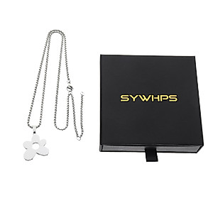 SYWHPS Face Hip Hop Rapper Pendant Chain Necklace (Silver Pro)