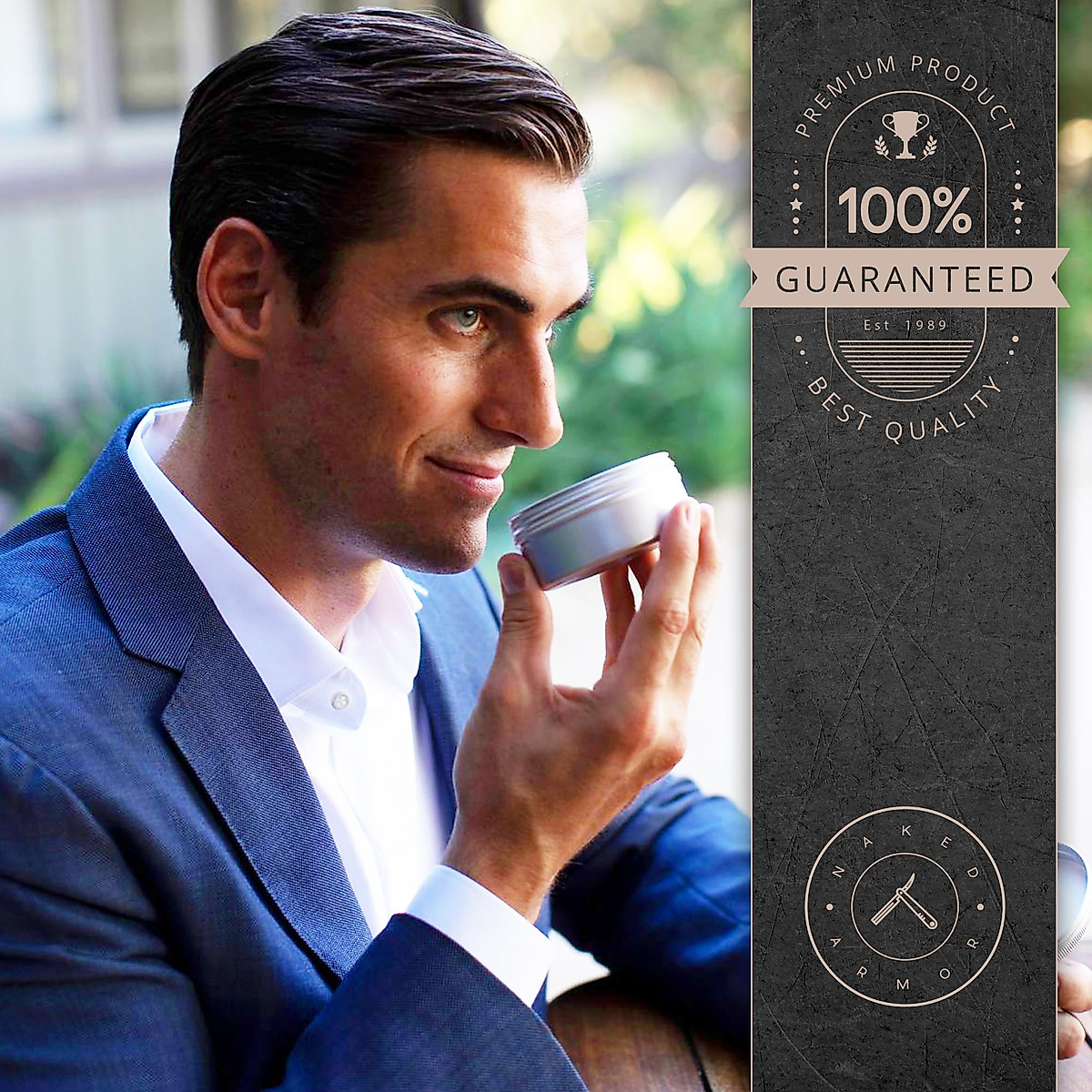 Handmade Natural Organic Shave Soap - Large 7oz Tin Shaving Soap, Shave Soap For Men With Dry Sensitive Skin, Made With Olive Oil, Coconut Oil, Palm Oil, Shea Butter, Beeswax, Creamy Lather (Neutral)