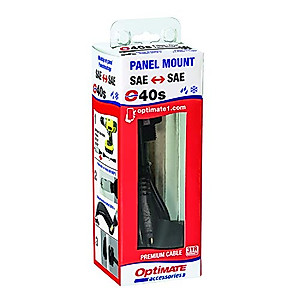 OptiMATE CABLE, O-40s, Weatherproof Bulkhead / Panel Mount SAE Power Point