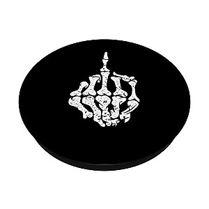 Offensive Biker Middle Finger Skull PopSockets Swappable PopGrip