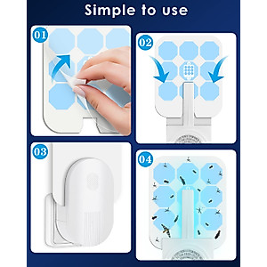 PACETAP 18 Pack Replacement Glue Boards for Dynatrap DT3005W Dot and Safer Home SH502, Indoor Outdoor Dynatrap Refills Glue Card, Sticky Refillable Glue Boards for Dynatrap