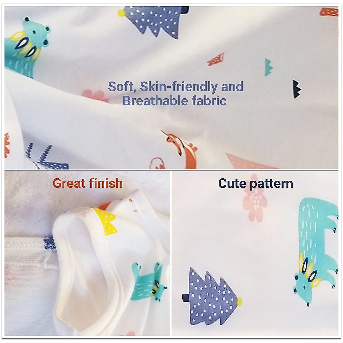 Adjustable Wearable Sleep Sack Newborn 0-6 Months | Baby Swaddle Blanket Boys, 3-6 Months | Soft Breathable Cotton Sleep Bag Infant, Sleepsack Newborn Essentials, 1.5 TOG All Seasons, Multicolor