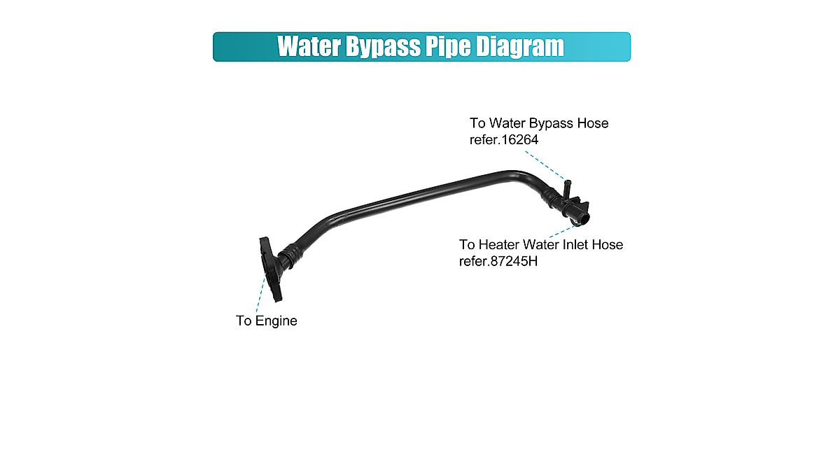 X AUTOHAUX Coolant Bypass Pipe for Toyota 4Runner & Tacoma