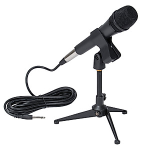 Universal Desktop Microphone Stand Adjustable MIC Tabletop Stand with Spring-Loaded Microphone Clip Such as Sm57 Sm58 Sm86 Sm87