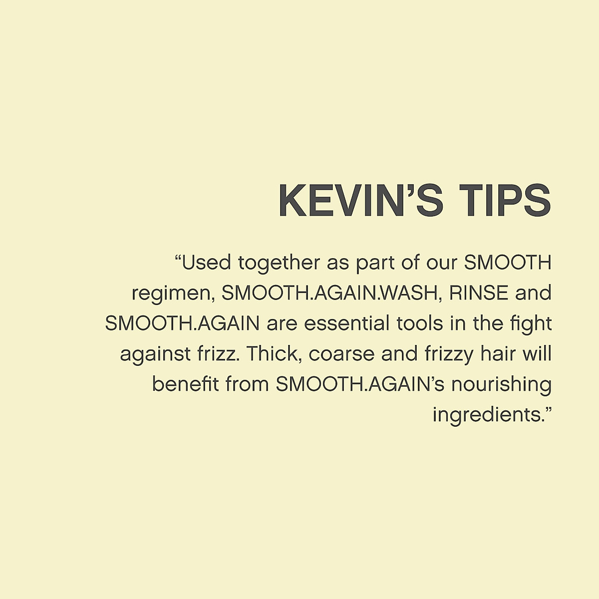 KEVIN.MURPHY SMOOTH.AGAIN RINSE - Smoothing Conditioner - For Thick, Coarse Hair - Hair Repair Conditioner - Sulphate-Free Conditioner - Shine Enhancing Conditioner - 1 L / 33.8 fl oz