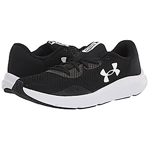 Under Armour Women's Charged Pursuit 3, Black/White, 9.5 Medium US
