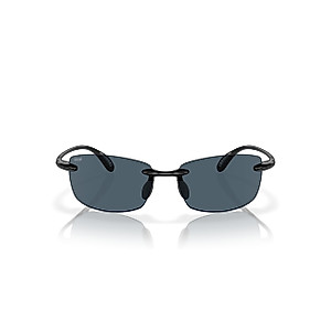 Costa Del Mar Unisex Sunglasses Shiny Black Frame, Gray Lenses, 60MM