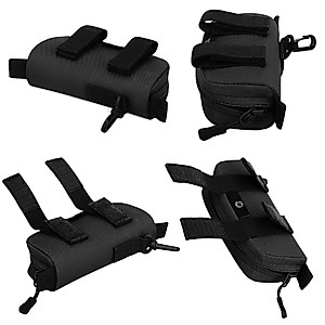 CamGo Tactical Sunglasses Hard Case Portable Molle Zipper Nylon Eyeglasses Carrying Case with Clip