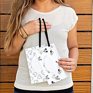 Disney Baby by J.L. Childress Reusable Wet Wipes Case, 2-Pack - Refillable Wipes Holder - Disney World Travel Essential - Includes Wrist Strap - Mickey and Minnie Mouse