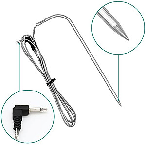 Meat Probe Kit for Masterbulit Gravity Series 560/800/1050 XL Digital Charcoal Grill and Smoker, Meat Probes with Clips and Gormmet 2-Pack