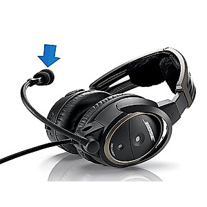 LEFXMOPHY for Bose A20 Aviation Headset Mic cover, Replacement for Bose Proflight Series 2 / A30 Microphone Spongue Pop filter 3-Pack Foam Cover WindScreen