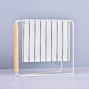 Yizhichu1990 Kitchen Bathroom Punch-Free Folding rag Stand Towel Rack Holder,Top Vertical Rail Dishcloth Storage Rack