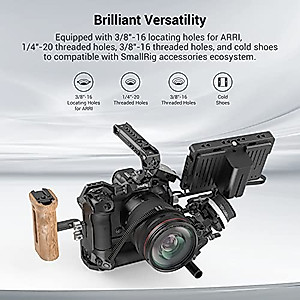 SmallRig R5 / R5 C / R6 Camera Cage for Canon R5/R6/R5 C with BG-R10 Battery Grip, Aluminum Alloy Film Movie Making Camera Video Cage with Shoe Mount 3464