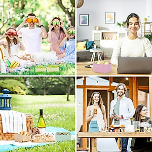 Anatole Silicone Food Storage Containers Set of 3 Lunch Box Bento with Lids BPA Free Dishwasher Microwave Oven Freezer Safe (6.7oz, 10oz, 20oz) Green