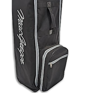 MACGREGOR Golf MACTC003SD MACTEC Deluxe Wheeled Golf Travel Cover Bag, Black/Black