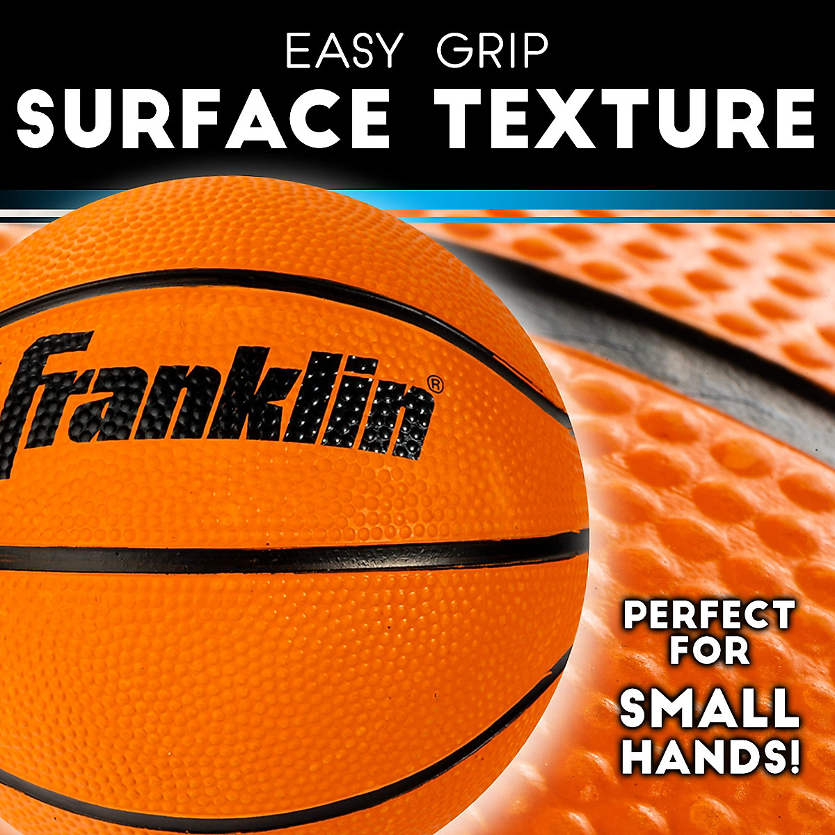 Franklin Sports 3 Mini Basketballs with Pump - 5 Inch Sized Perfect for Kids Ages 6+