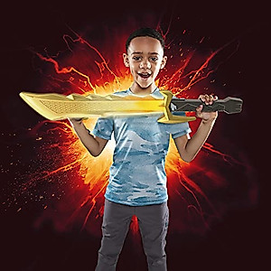 Power Rangers Dino Fury Megafury Saber, Toy Sword with Motion-Activated Light and Sound FX, Superhero Toys, Interactive Toys for 5 Year Old Boys and Girls and Up