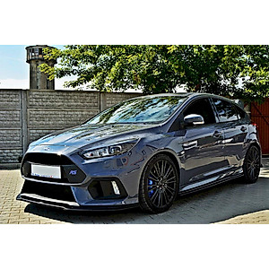 Front Bumper Lip Spoiler V4 Compatible with Ford Focus 3 RS (2015 -) Maxton Design Splitter