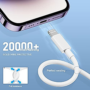 3Pack [Apple MFi Certified] Long iPhone Charging Cable 10ft-Apple Lightning to USB Cable Wire - 10 Foot iPhone USB Charger Cords for iPhone 14 13 12Pro/Pro Max XR X 8 7 6 5 Plus SE