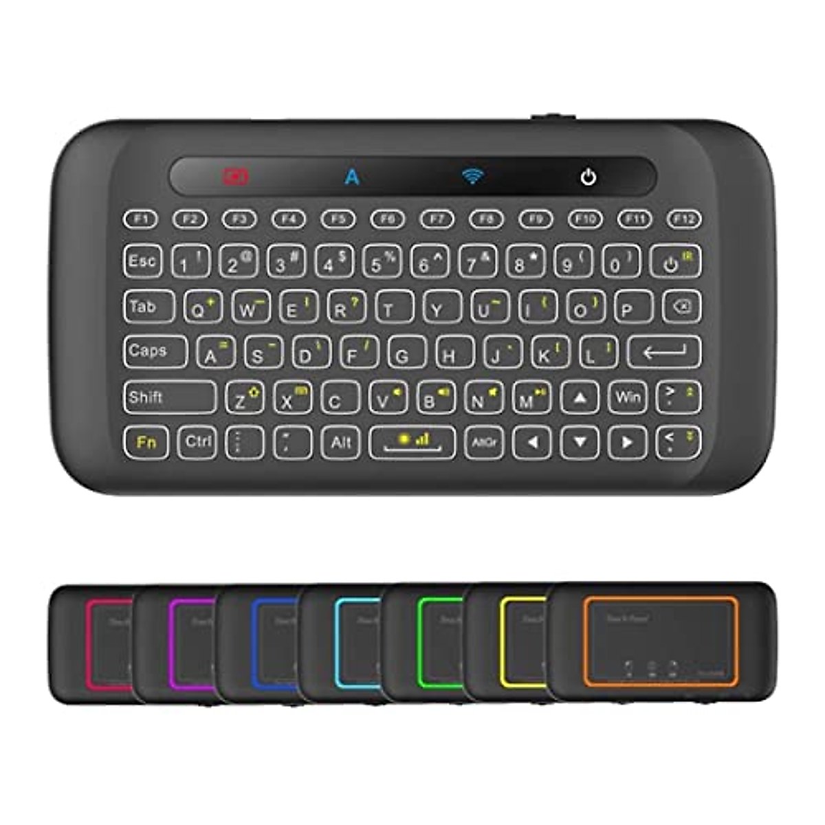 Tanggula Y1 Portable LED Projector + TV Box 2 in 1, Smart Android 9.0 Real Full HD 1080P, 2GB RAM + 32 ROM, Smooth Operating System and Dual Band 2.4G + 5.0G WiFi Bluetooth, Wireless QWERTY Keyboard