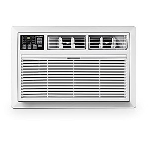 Whirlpool 14,000 BTU 230V Through-the-Wall Air Conditioner and Heater with Remote Control, Digital Display, and 24H Timer