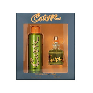 Curve Curve for Men, Men's Fragrance 2 Piece Gift Set, 2.5 Fl. Oz. Eau De Cologne and 6.0 Oz Deodorant Spray, 2 Count