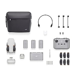 DJI Mini 2 Fly More Combo Quadcopter with Remote Controller CP.MA.00000306.01 (Renewed)