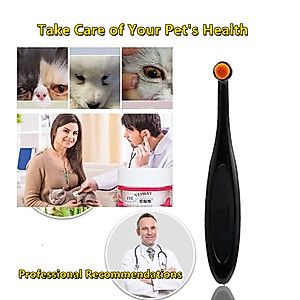 Pro Applicator Brush for Pets, 4 Pcs Tear Stain Remover with Washable Superfine Fiber Long Tapered Bristles for Safe Application