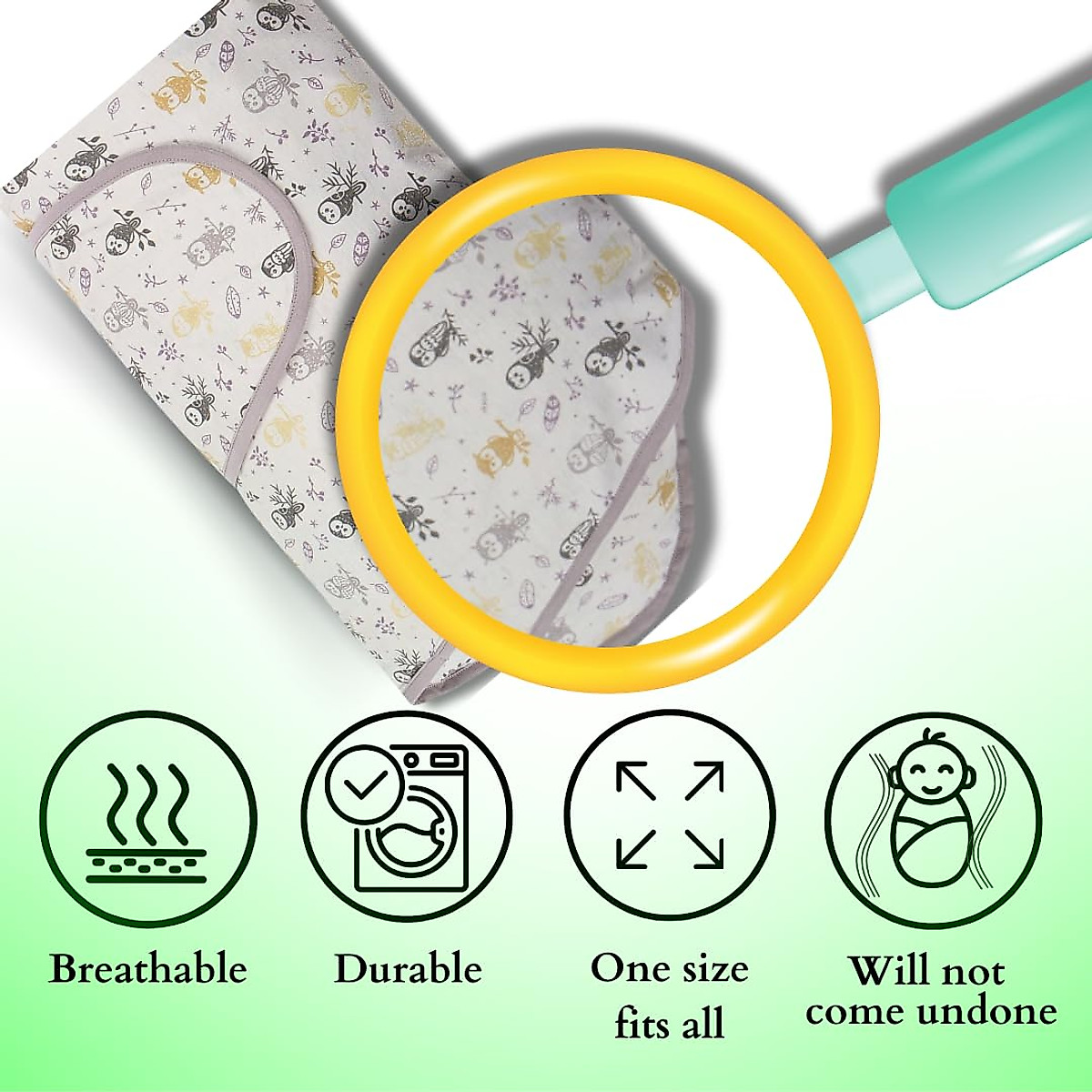 Miracle Blanket Swaddle Wrap - Boy, Girl, or Neutral Receiving Baby Blanket - Soft, Wearable Sleep Sack Essential for Newborns and Infants (Solid Heather Gray)