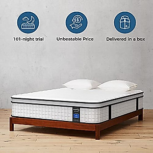 Inofia Twin Mattress 10 Inch, Medium Firm Twin Mattress in a Box, Hybrid Mattress Twin Size with Responsive Memory Foam, Sleep Cooler with More Pressure Relief & Support