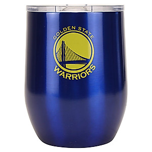 Boelter Brands NBA Golden State Warriors Drink Tumbler Steel 16 Curved, Team Colors, One Size