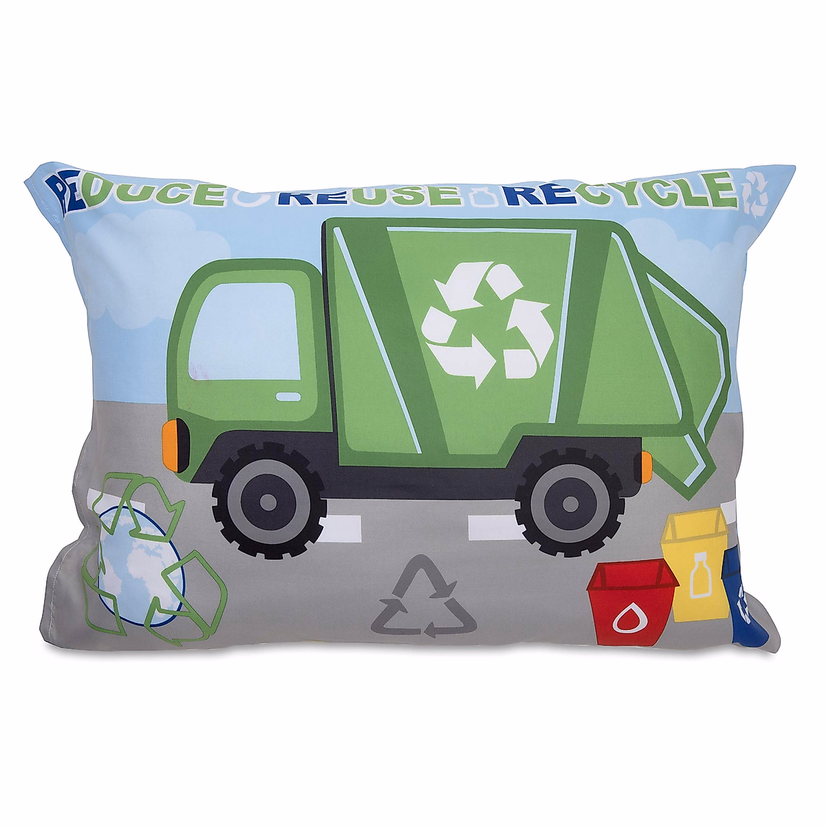 The Fun House Toddler 4pc Contruction Area Bed Set, Multicolor