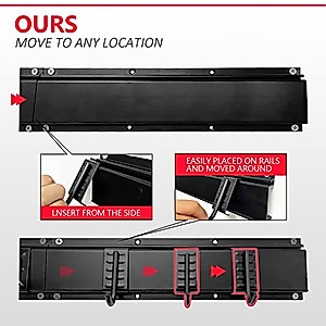 PROHIKER Aluminum and Steel Garden Tool Storage Rack, 16 in x 16 in, Black, 550 lbs Capacity, Easy Assembly