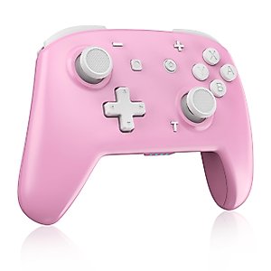Wireless Switch Pro Controller for Switch/Switch Lite/Switch OLED, momen Pink Wireless Pro Controller with Turbo, Motion, Adjustable Vibration, Wake-Up, Gyro Axis