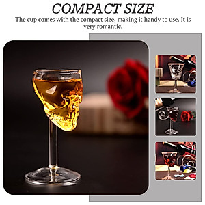 Halloween Skeleton Wine Glasses Set of 4, Funny Halloween Skull Glasses Goblets Clear Skeleton Glassware for Spooky Wine, Water or , Halloween Decorations Beverage Gifts