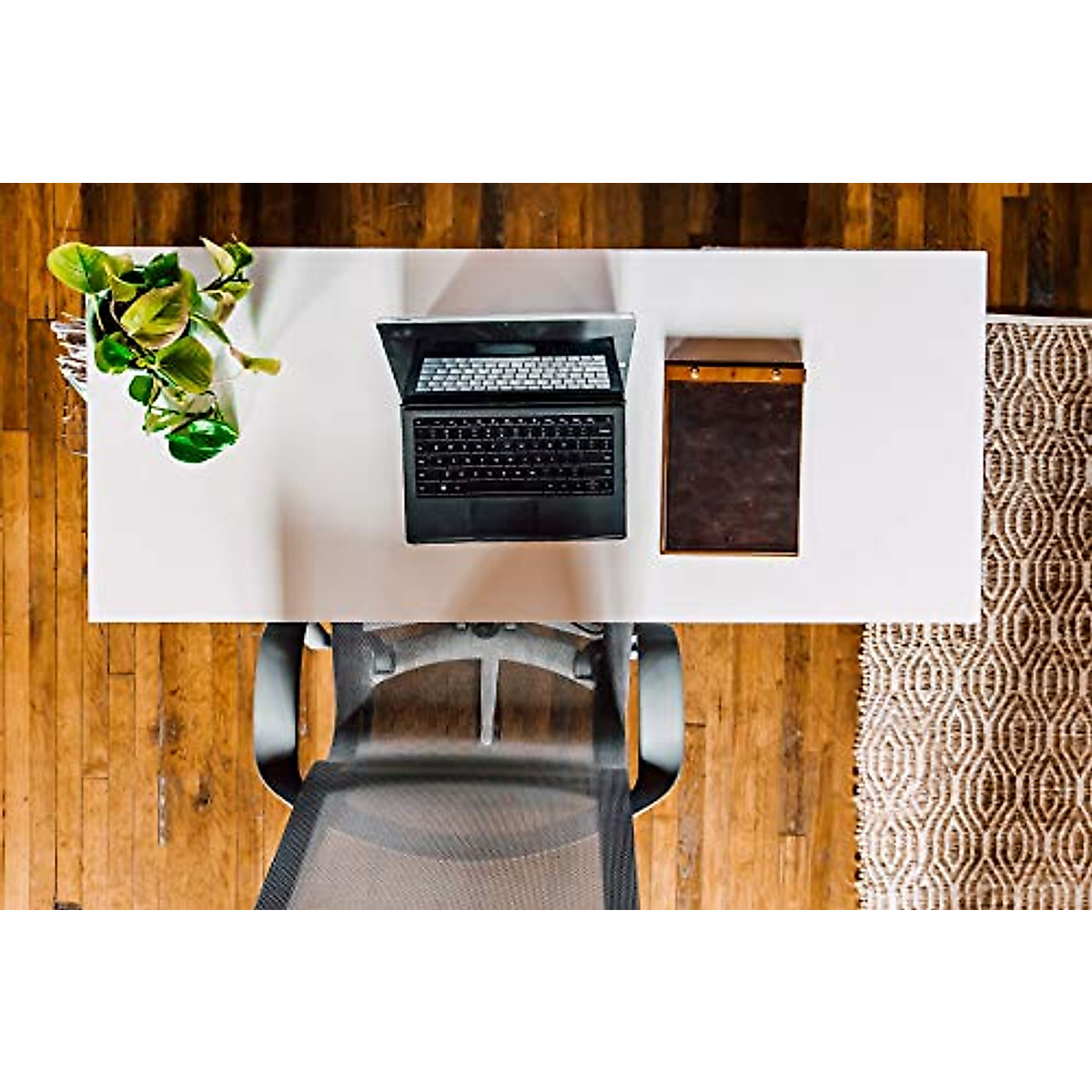 OneSpace Monroe 3 Shelve Computer Desk, White