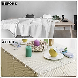 48 Pcs Table Cloth Holder Clips Plastic Tablecloth Clips for Outdoor Picnic Tables, Clear Picnic Table Clips for Tablecloth, Table Skirt Clip Table Cover Clips to Hold Down Tablecloth for Party Events