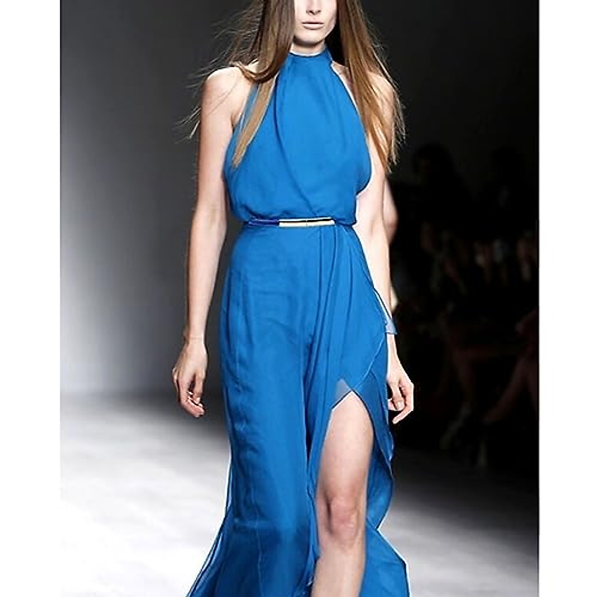 Women's Belt Dress Fashion Patent Leather Belts Adjustable 22"- 36" Skinny Slim Belt Genuine Leather Gold Color Buckle Waistband, Black