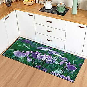 Mat in The Bathroom Home Living Room Kitchen Carpet Plant Flowers Pattern Entrance Doormat Bedroom Hallway Floor Rug A22 60x180cm