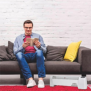 Optimus 30" Baseboard Convection Heater with Digital Display & Thermostat