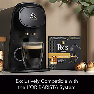 L'OR Barista Coffee Pods, Peet's Coffee Midtown Medium Roast - 30 Single-Serve Capsules, Exclusively Compatible with L'OR BARISTA System, Brews 5 oz, 8 oz, 12 oz, 10 count, Pack of 3
