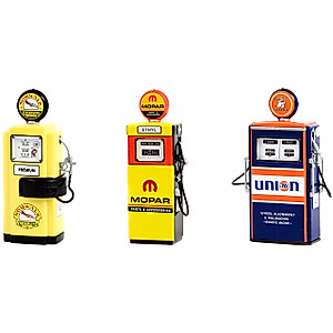 Collectibles Vintage Gas Pump Set of 3 Pumps Series 11 1/18 Diecast Models by Greenlight 14110