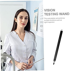 KALLORY Vision Test Stick Glasses Set Tablet Accessories Handheld Whiteboard Extendable Presentation Pointer Hand Pointer Stick Handheld Pointer for Teachers Eye Exam Device Visual Wand